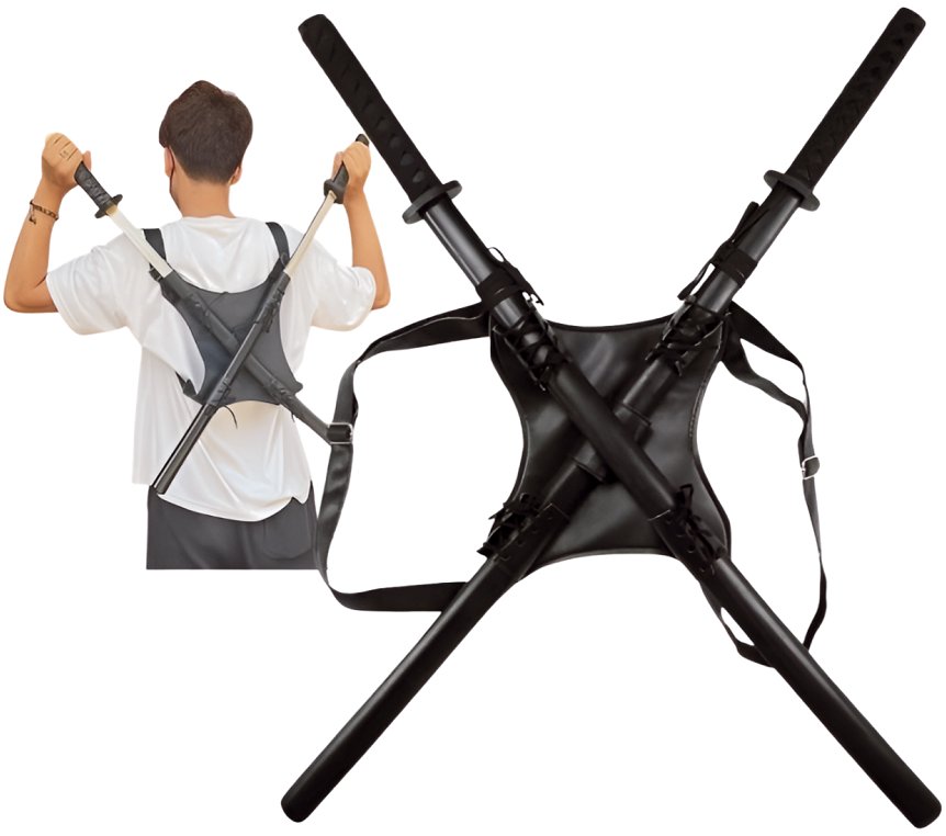 Szelki Na Plecy Deadpool Ninja Superbohater Wojownik Halloween 54 Cm ...