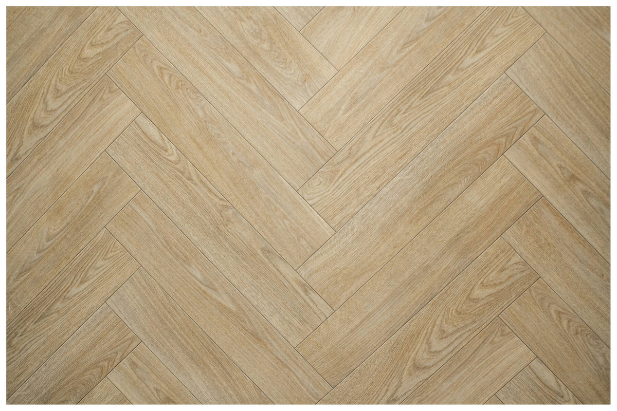 szer. 3 m WYKŁADZINA PCV JAK PARKIET JODEŁKA BEŻ BRĄZ KREM NA FILCU - JUTEKS | Sklep EMPIK.COM