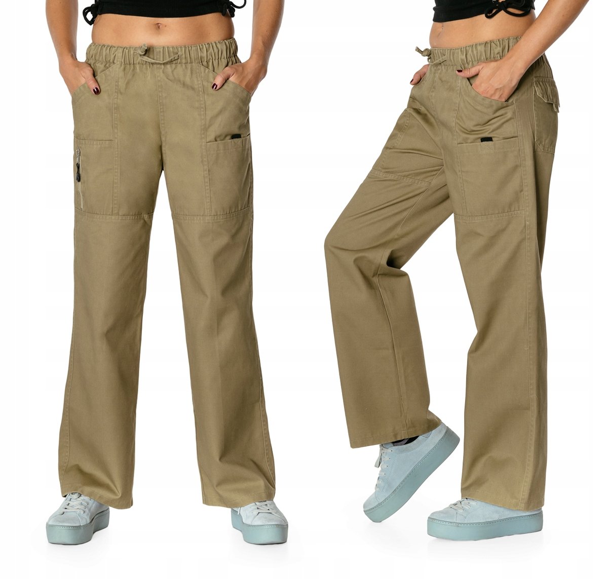 Szerokie Luźne Spodnie Parachute Cargo 10207-2 W31 - Inna marka | Moda ...