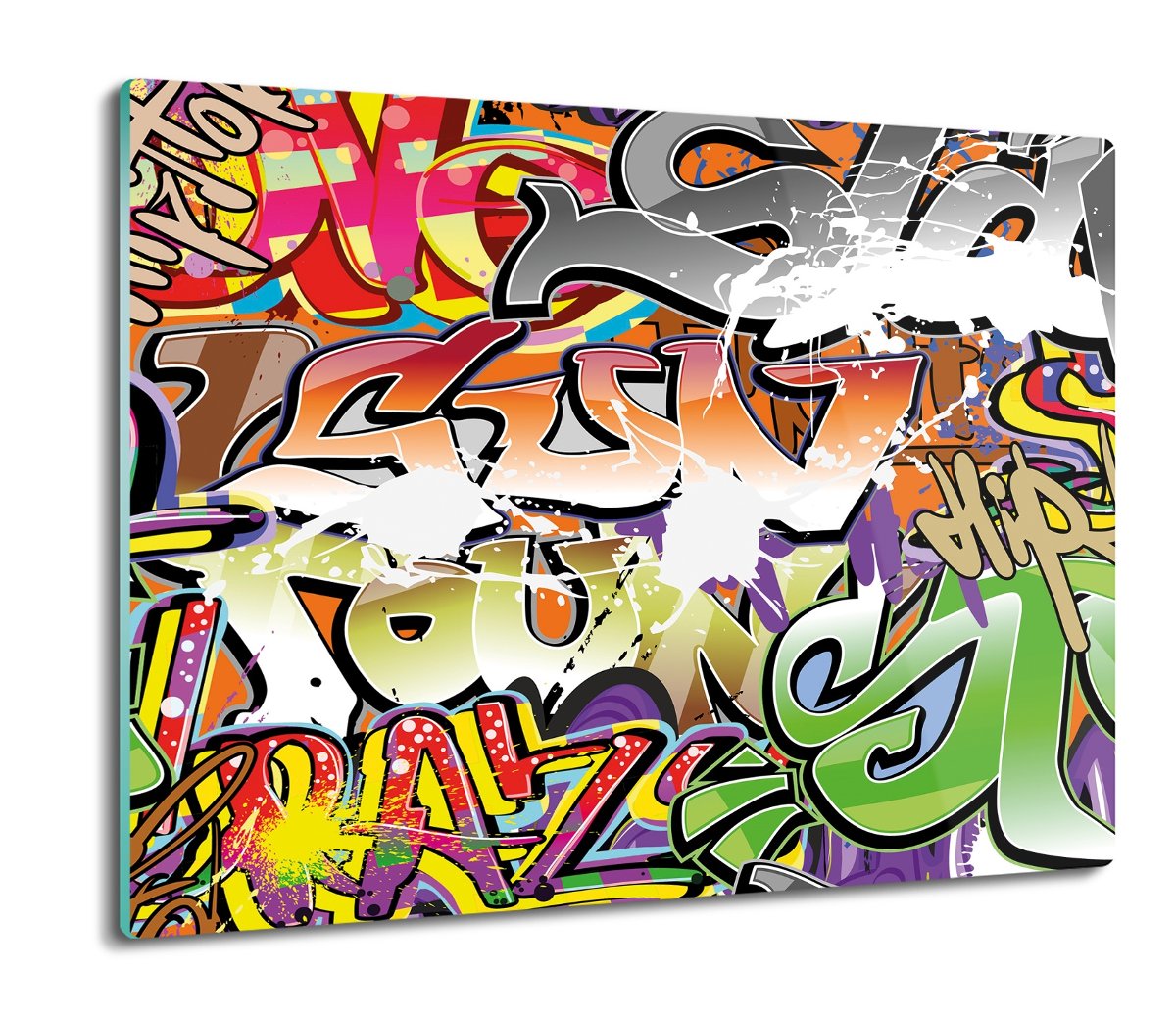 szklana osłona kuchenna druk Graffiti mur 60x52, ArtprintCave ...