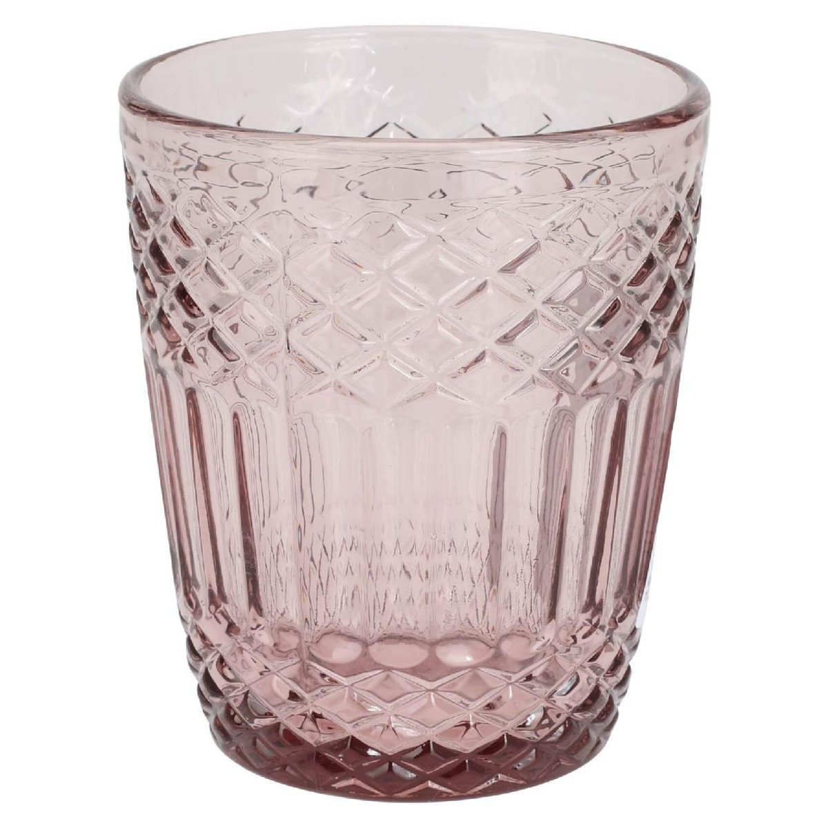 Szklanka 300 ml różowa z tłoczeniem elegancka - Siaki Collection ...