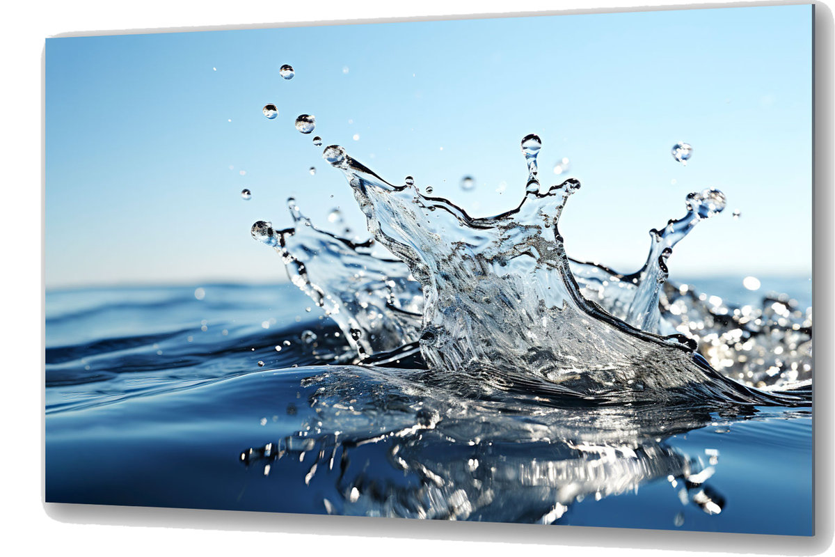 Szklany obraz do sypialni Woda Krople wody Tafla wody 120x80 cm - Inna ...