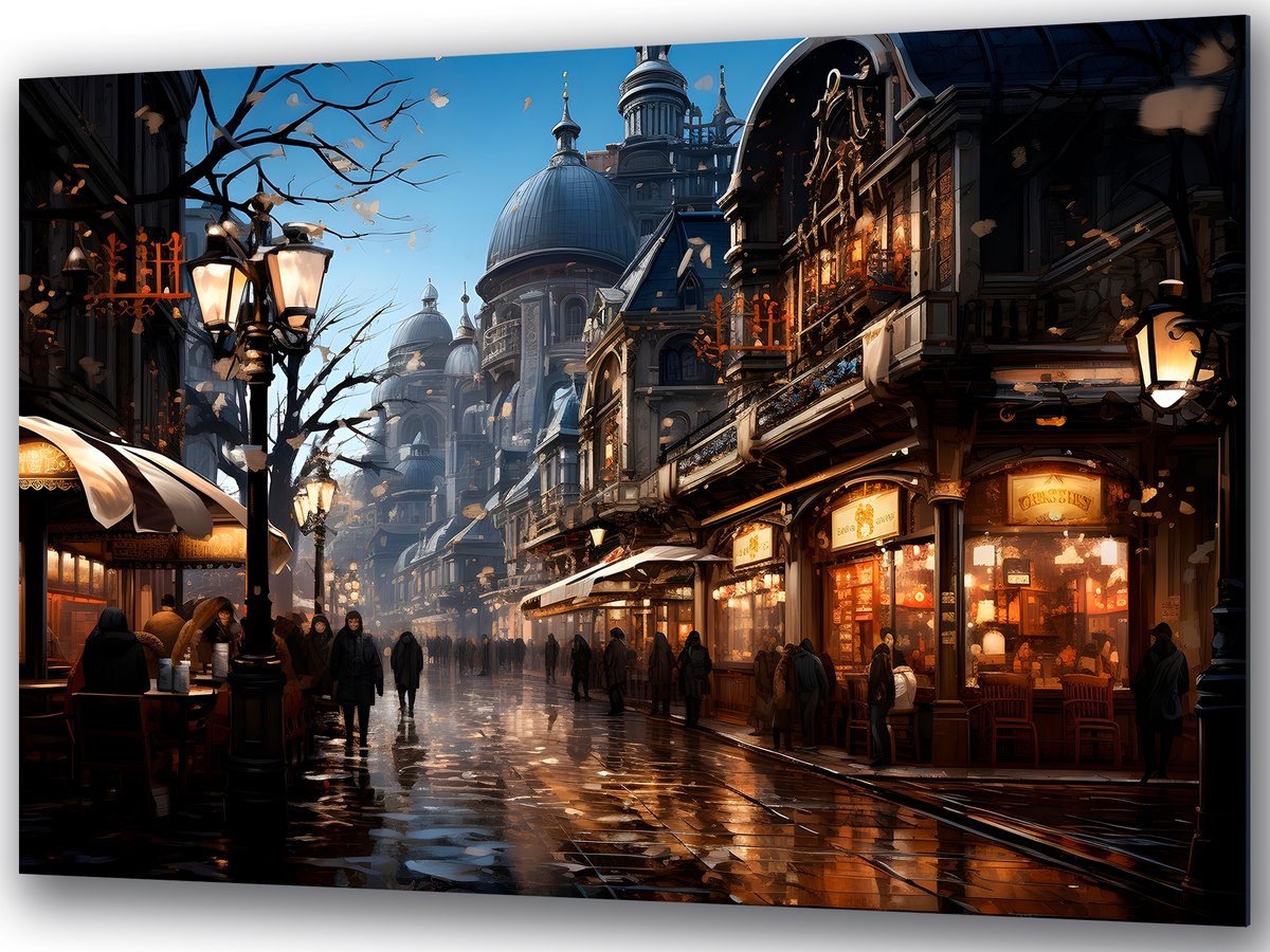 Szklany obraz Sztuka Noc Latarnia 36x23 cm - Inna marka | Sklep EMPIK.COM