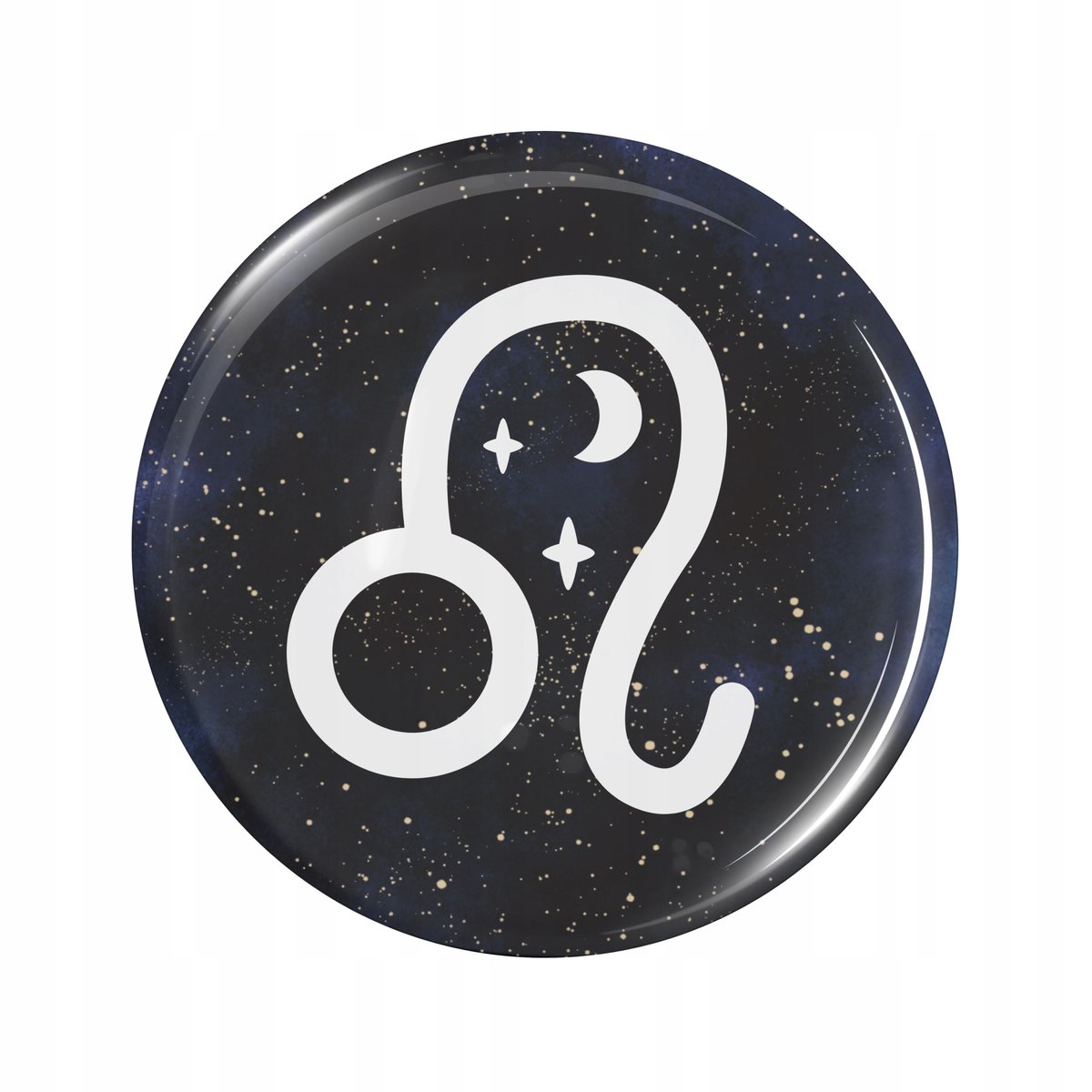 Szklany Okrągły Magnes Na Lodówkę Astronomia Znak Zodiaku Lew - Inna ...