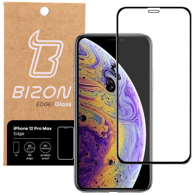 Szkło Hartowane Bizon Edge Do Iphone 12 Pro Max - Bizon | Sklep EMPIK.COM