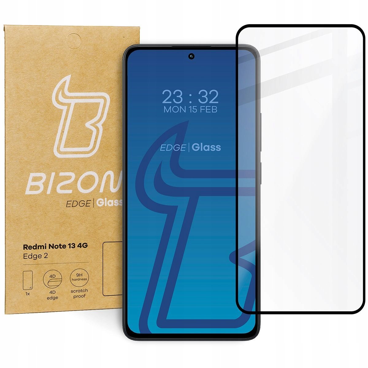 Szkło hartowane Bizon Glass Edge 2 do Xiaomi Redmi Note 13 4G - Bizon ...