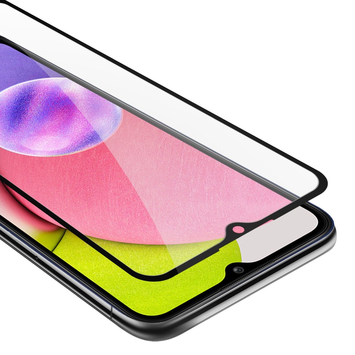Szkło Hartowane Do Samsung Galaxy A03s W Przezroczysty Z Czarnym Folia
