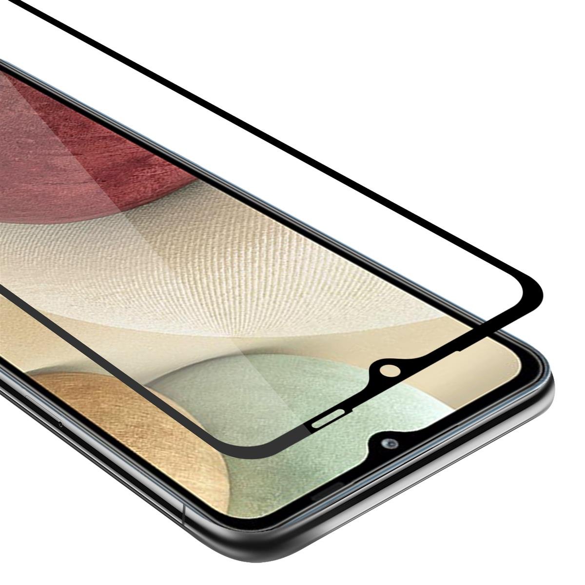 Szkło Hartowane Do Samsung Galaxy A12 M12 W Przezroczysty Z Czarnym