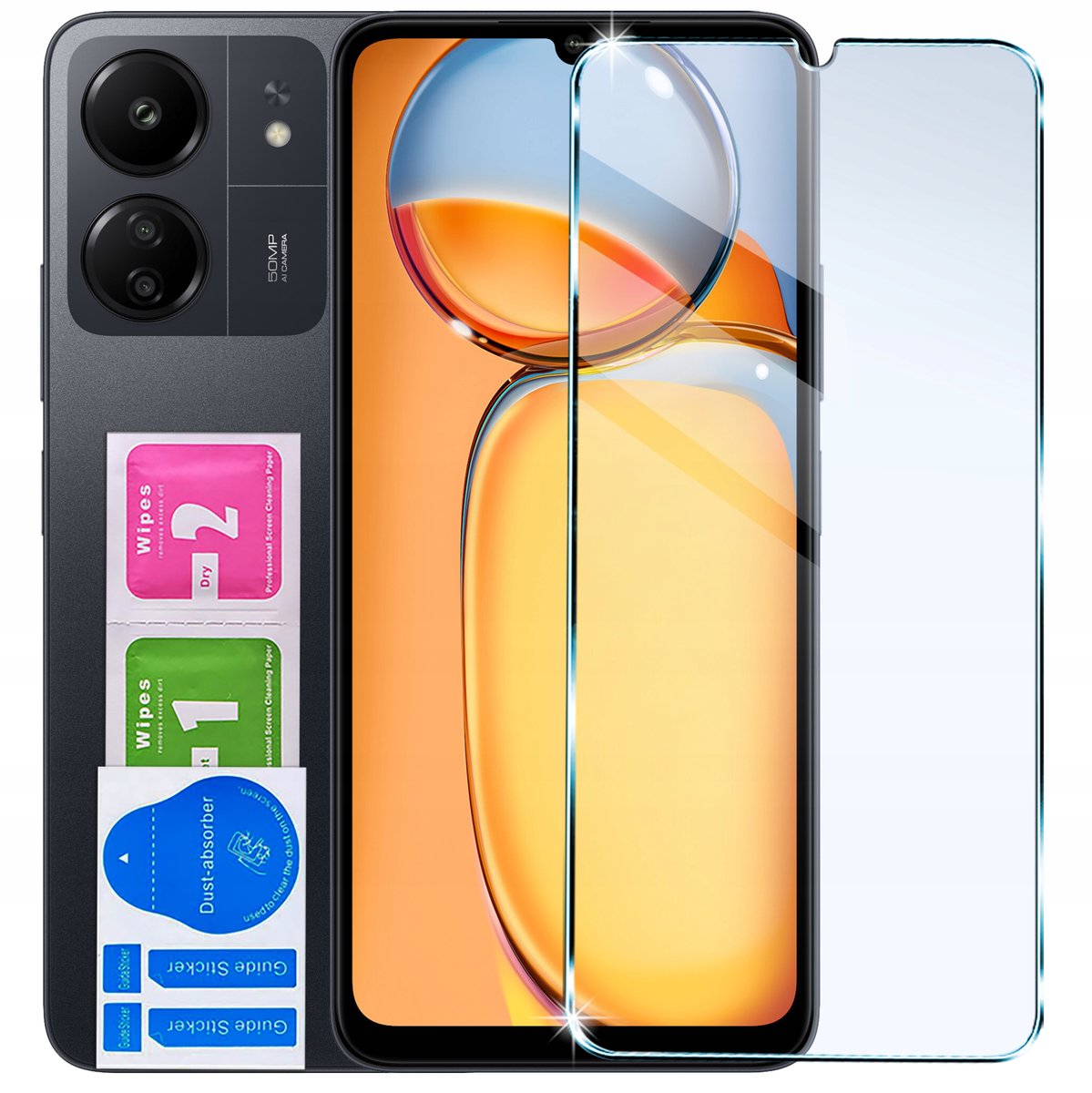 Szkło Hartowane do Xiaomi Redmi 13C | Poco C65 OCHRONNE SZYBKA 9H ...