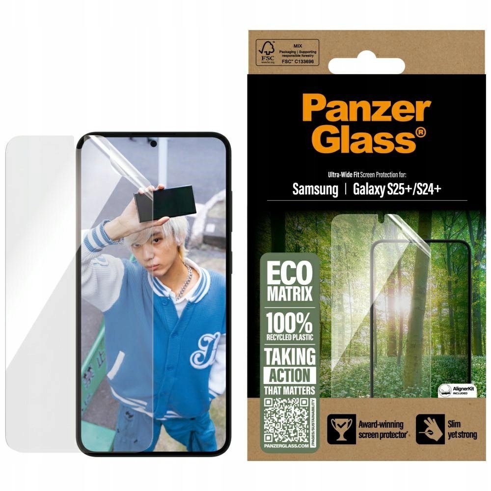 Szkło hartowane PanzerGlass Eco Matrix Ultra-Wide Fit do Samsung Galaxy ...