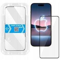 Szkło hartowane z ramką do montażu szybka EZ EASY FIT do IPhone 15 ...