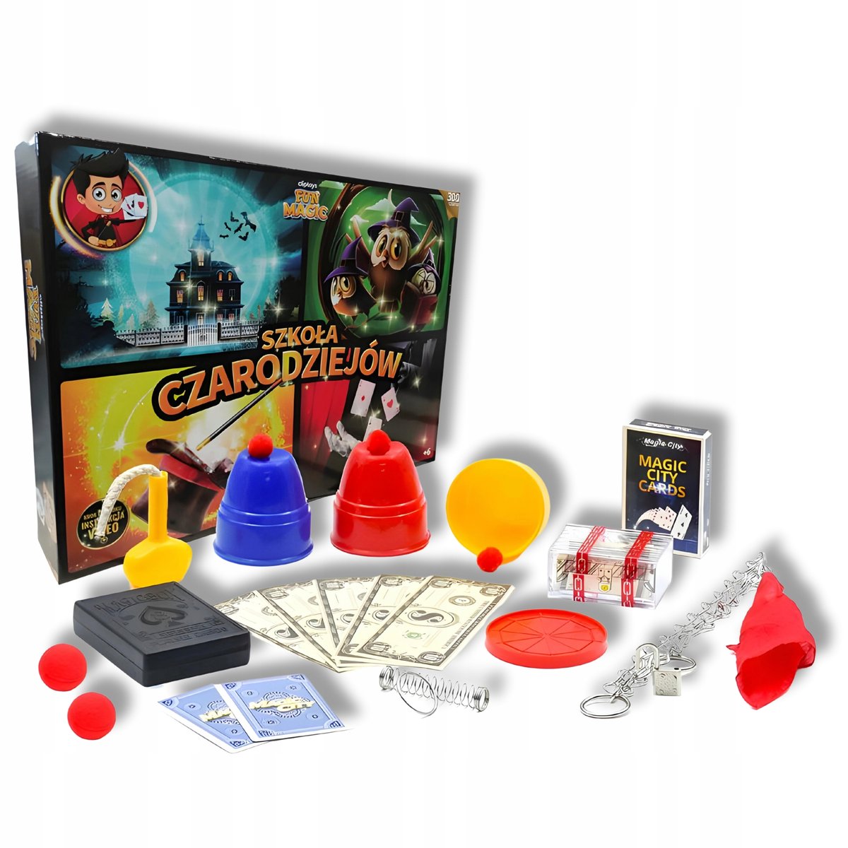 SZKOŁA CZARODZIEJÓW Fun Magic MagicBOX karty kubeczki banknoty - Inna marka | Sklep EMPIK.COM