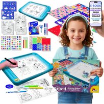 SZKOŁA RYSOWANIA ZE STITCHEM TABLICA LED + ZAPACHOWE MAZAKI LISCIANI ...