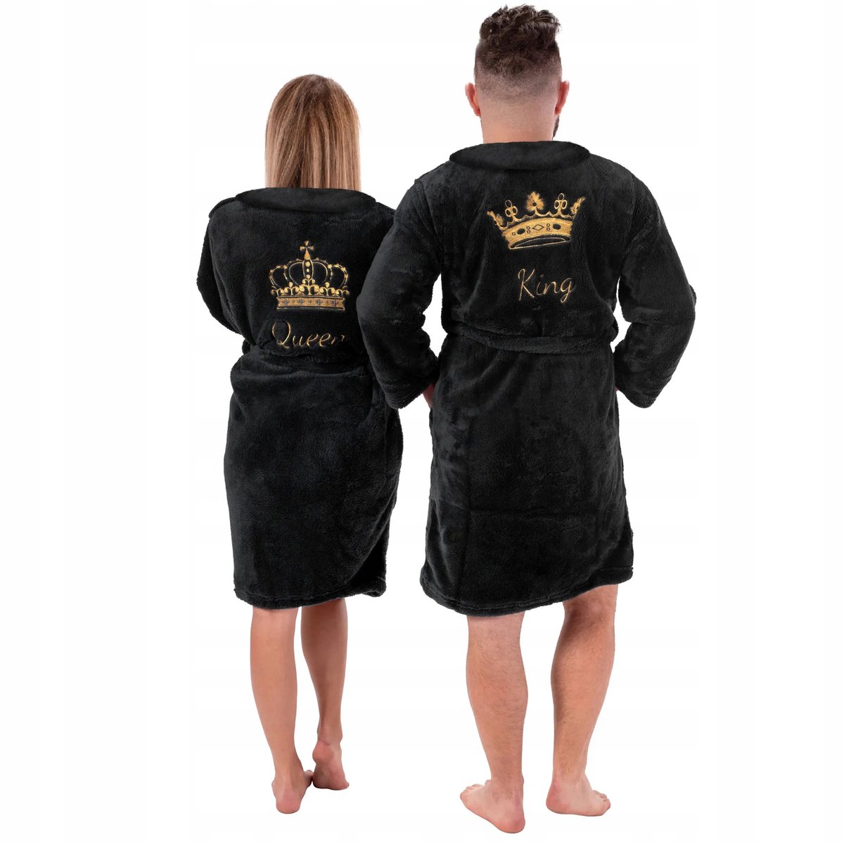 Szlafrok męski king czarny miękki ciepły roz. S/m - Tutumi | Sklep ...