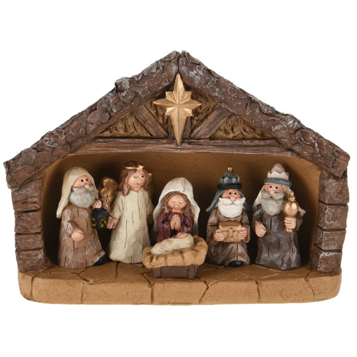 Szopka Bożonarodzeniowa Z Figurkami Dekoracyjna Dla Dzieci Dorosłych ...