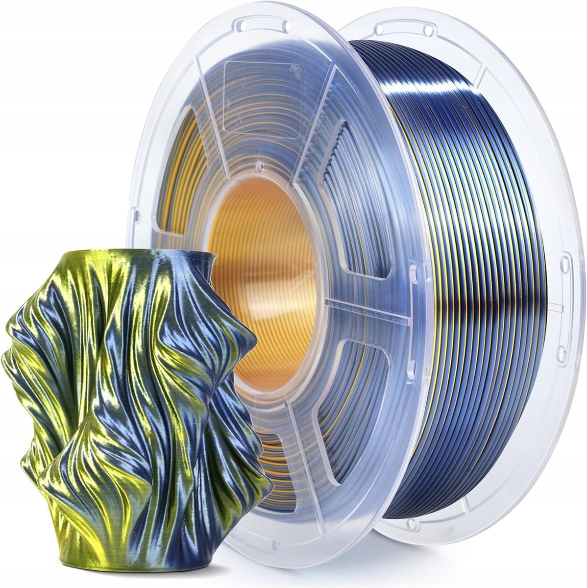 SZPULA FILAMENT SUNLU 1.75 mm SILK PLA+ Plus Brass 1kg Dokładność 0,02 ...