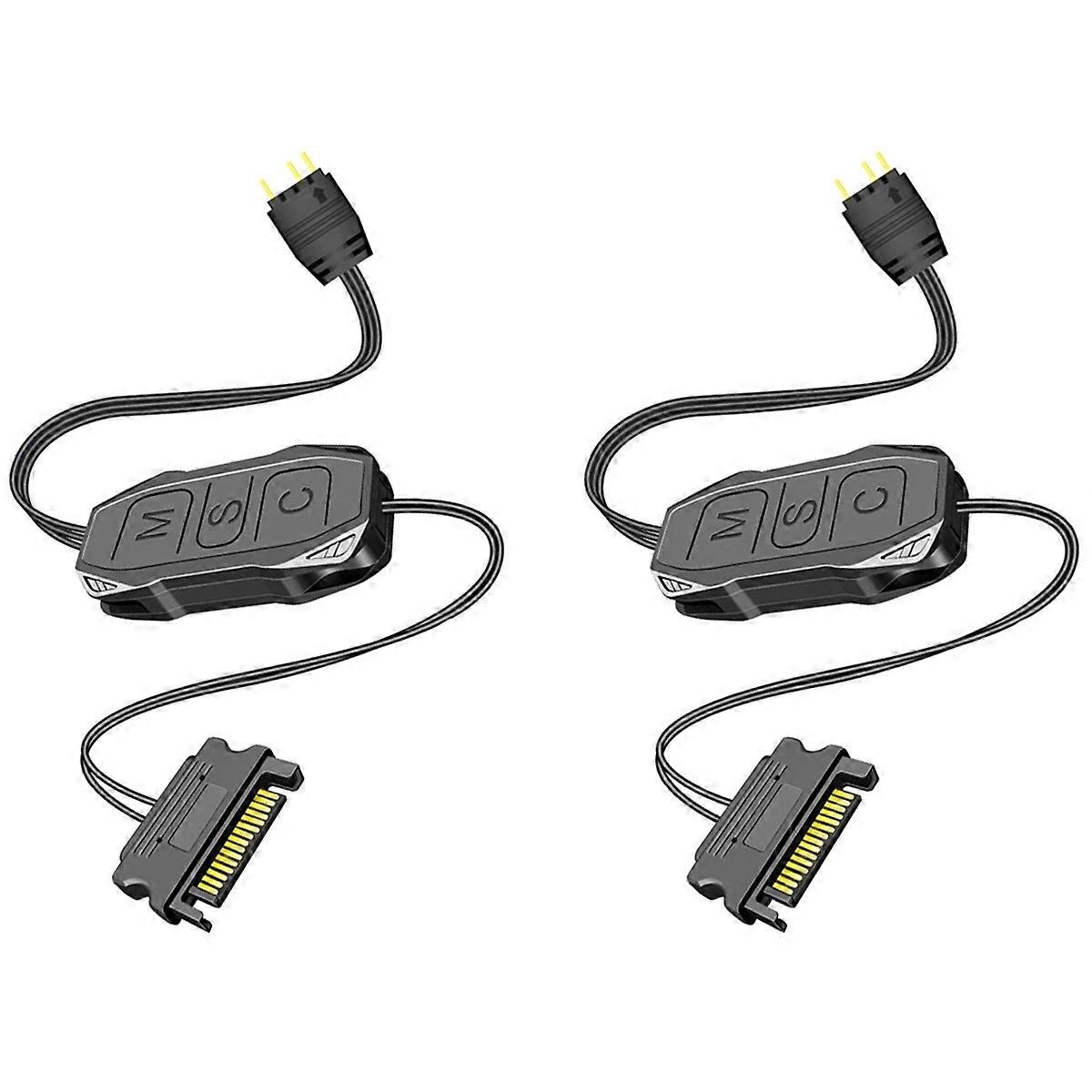 szt. 5 V 3-pinowy kontroler ARGB SATA Mini kontroler RGB 3-pinowy hub ...