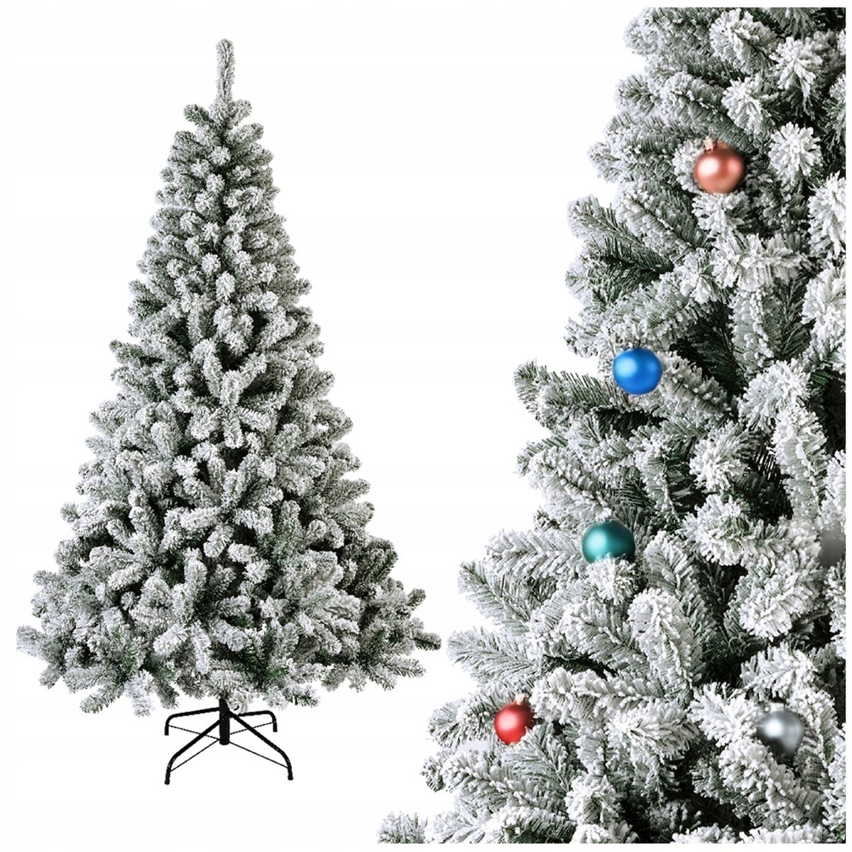 Sztuczna Choinka Ośnieżona Gęsta PREMIUM Sosna Królewska 300 CM ...