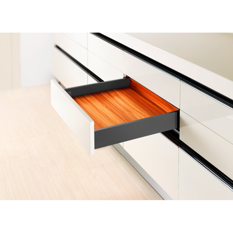 SZUFLADA NISKA SLIM BOX ANTRACYT Soft Close AMIX - SB11/HD H-88 L-550MM ...