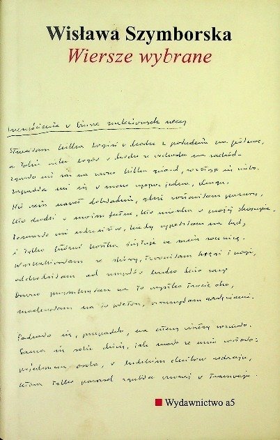Szymborska Wiersze wybrane - Szymborska Wisława | Książka w Empik