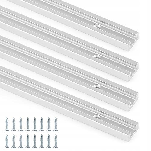 SZYNA T SLOT ALUMINIOWA 400 MM DO ROUTERA ZESTAW 4 SZTUK stalowy ...