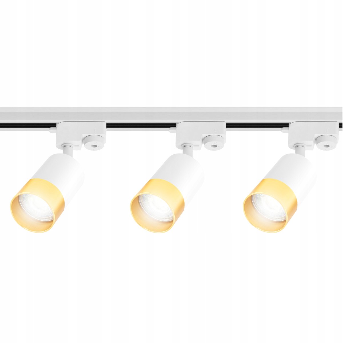 Szynoprzewód Zestaw Szyna 1m + 3x Lampa GU10 Złota Miedziana LED ...