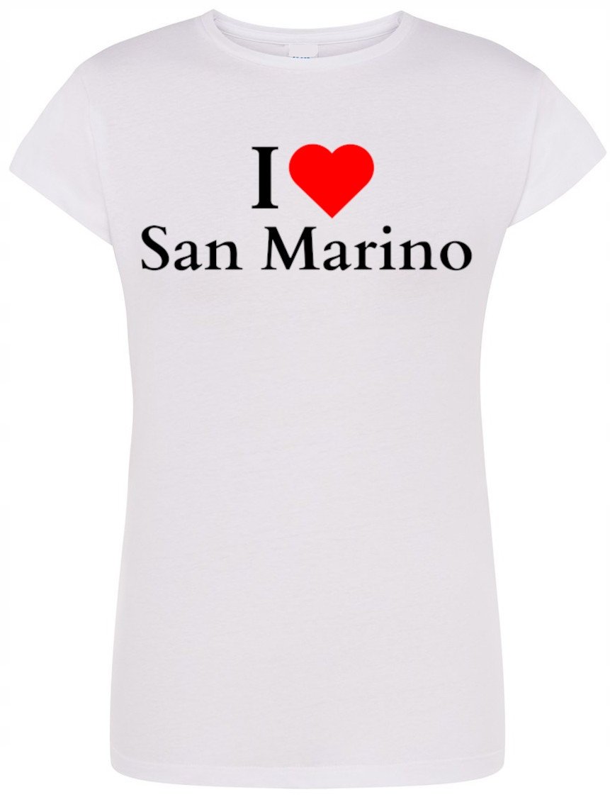 T-Shirt damski I Love San Marino Kocham San Marino XXL - Inna marka | Moda Sklep EMPIK.COM