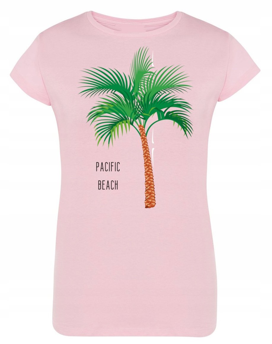 T-Shirt damski nadruk palma Pacific Beach R.L - Inna marka | Moda Sklep ...