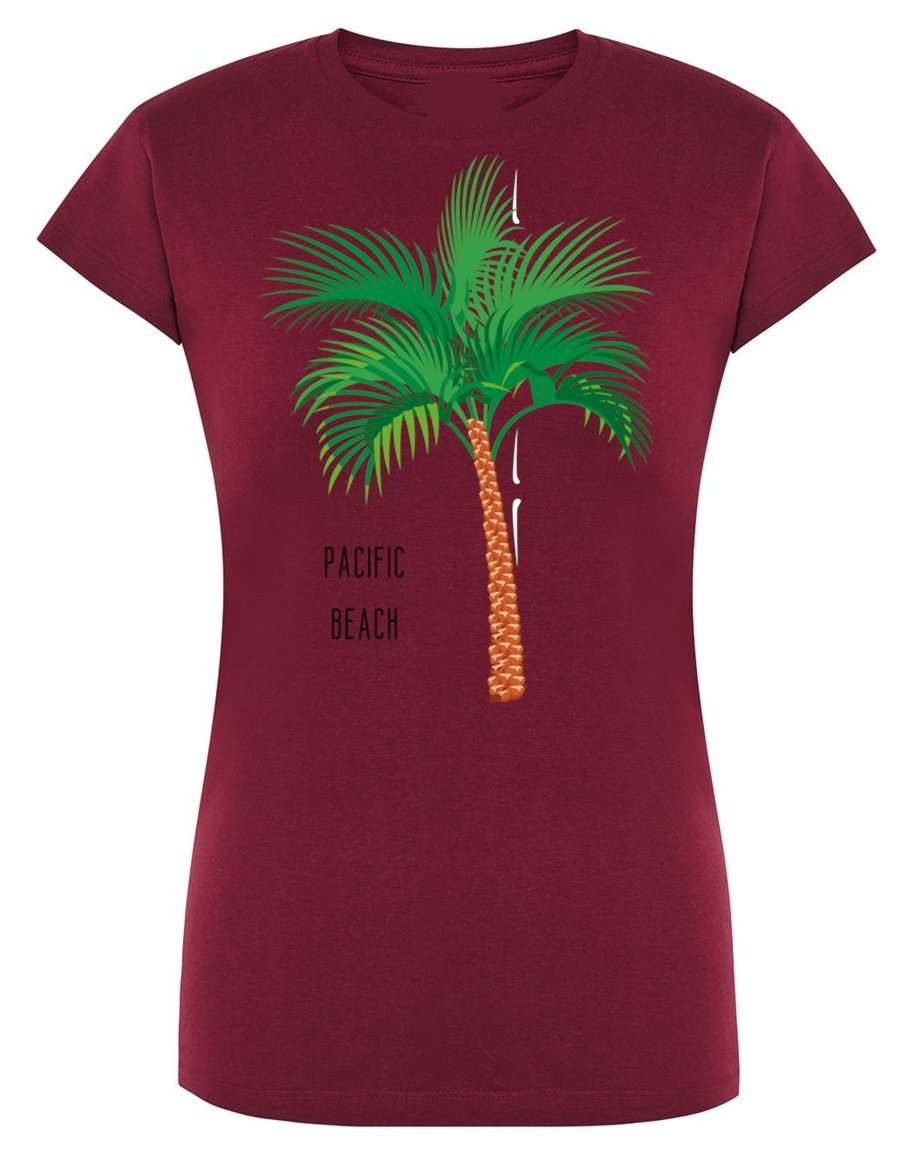 T-Shirt damski nadruk palma Pacific Beach R.M - Inna marka | Moda Sklep ...
