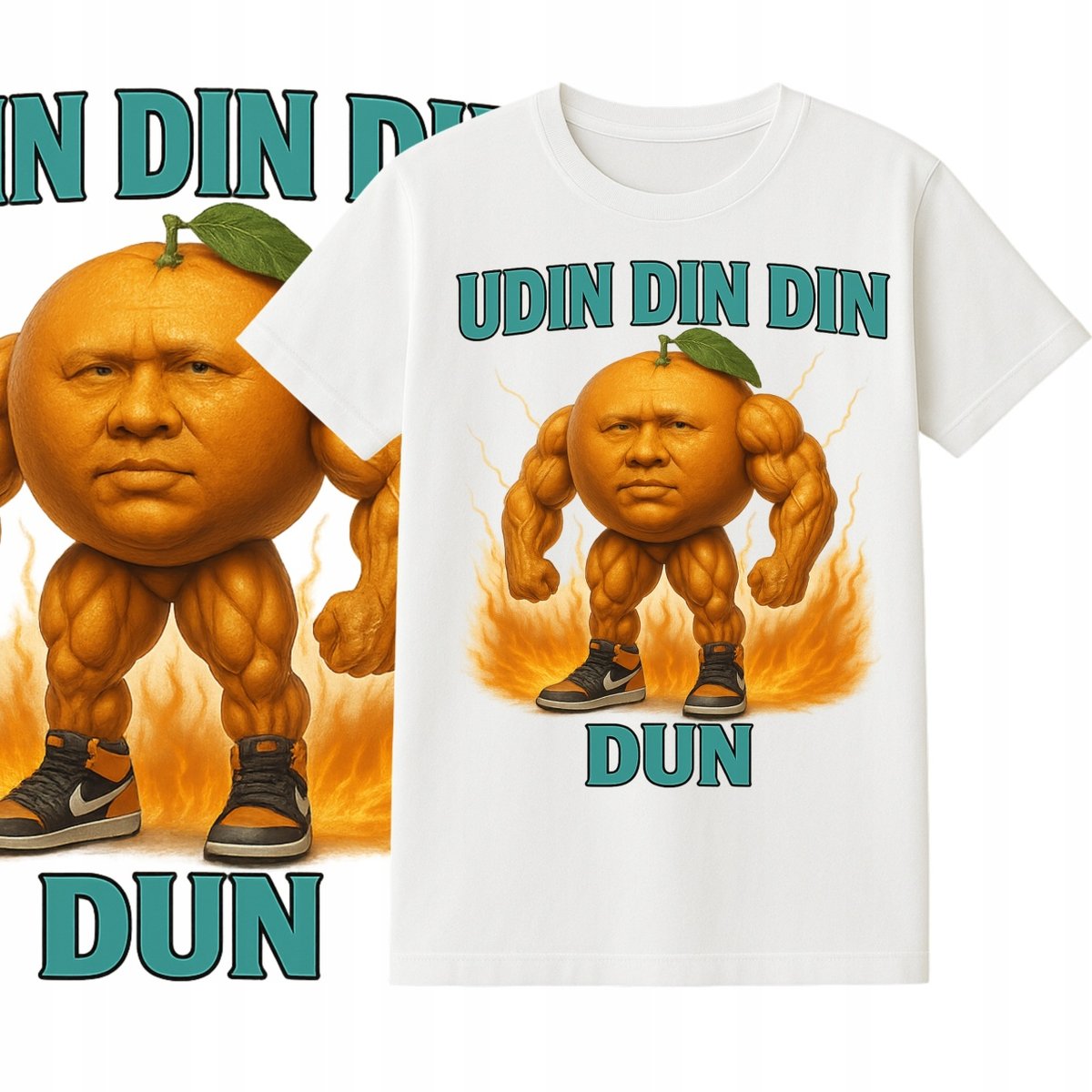 T-Shirt Dziecięcy Koszulka Super Brainrot Udin Din Din Dun Prezent 164 ...