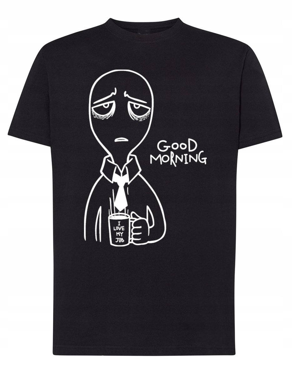 T-Shirt fajny duży nadruk Good Morning r.S - Inna marka | Moda Sklep ...