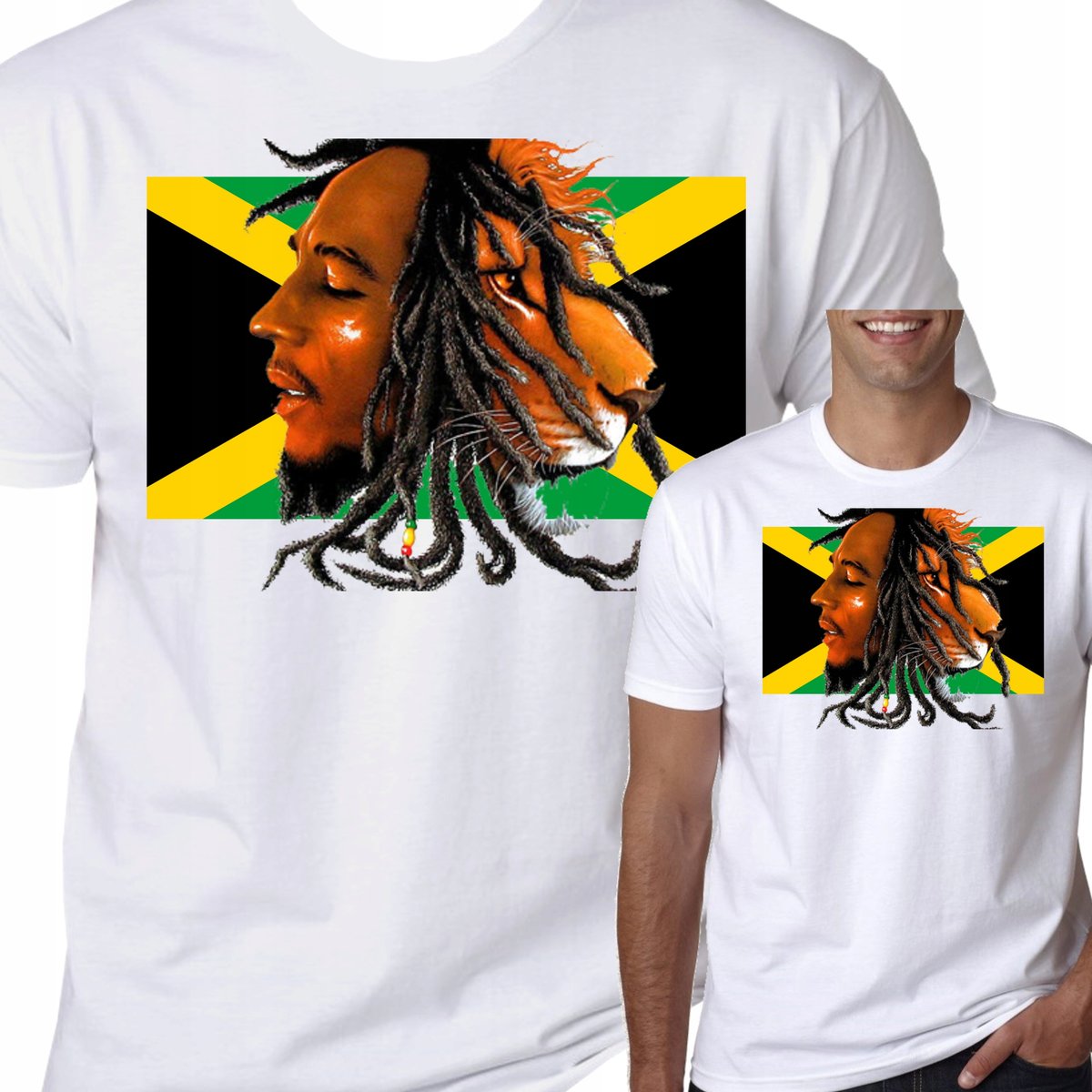 T-Shirt KOSZULKA BOB MARLEY RASTA REGGAE M 0807 - Inna marka | Moda ...
