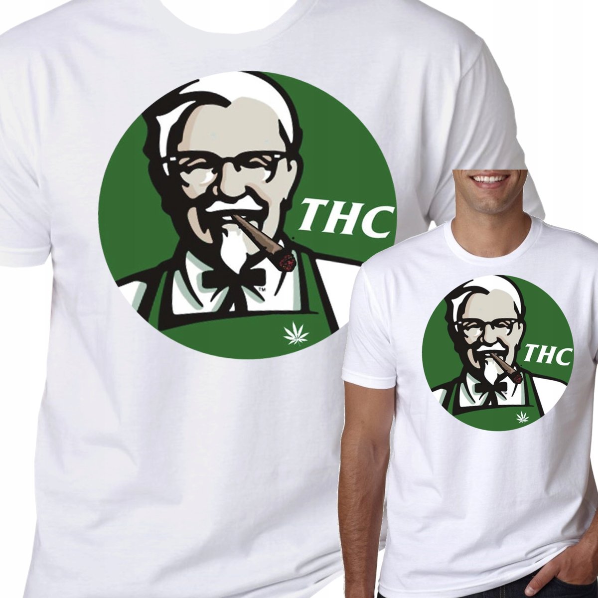 T-Shirt KOSZULKA MARIHUANA GANJA KFC THC XL 0388 - Inna marka | Moda ...