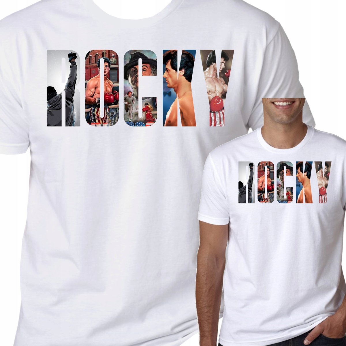 T-Shirt KOSZULKA ROCKY BALBOA STALLONE XL 0543 - Inna marka | Moda Sklep EMPIK.COM