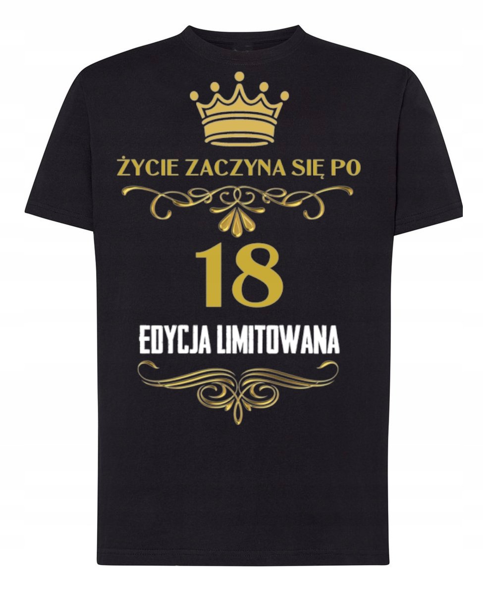 T-Shirt Koszulka Urodzinowa 18 Lat Prezent r.5XL - Inna marka | Moda Sklep EMPIK.COM