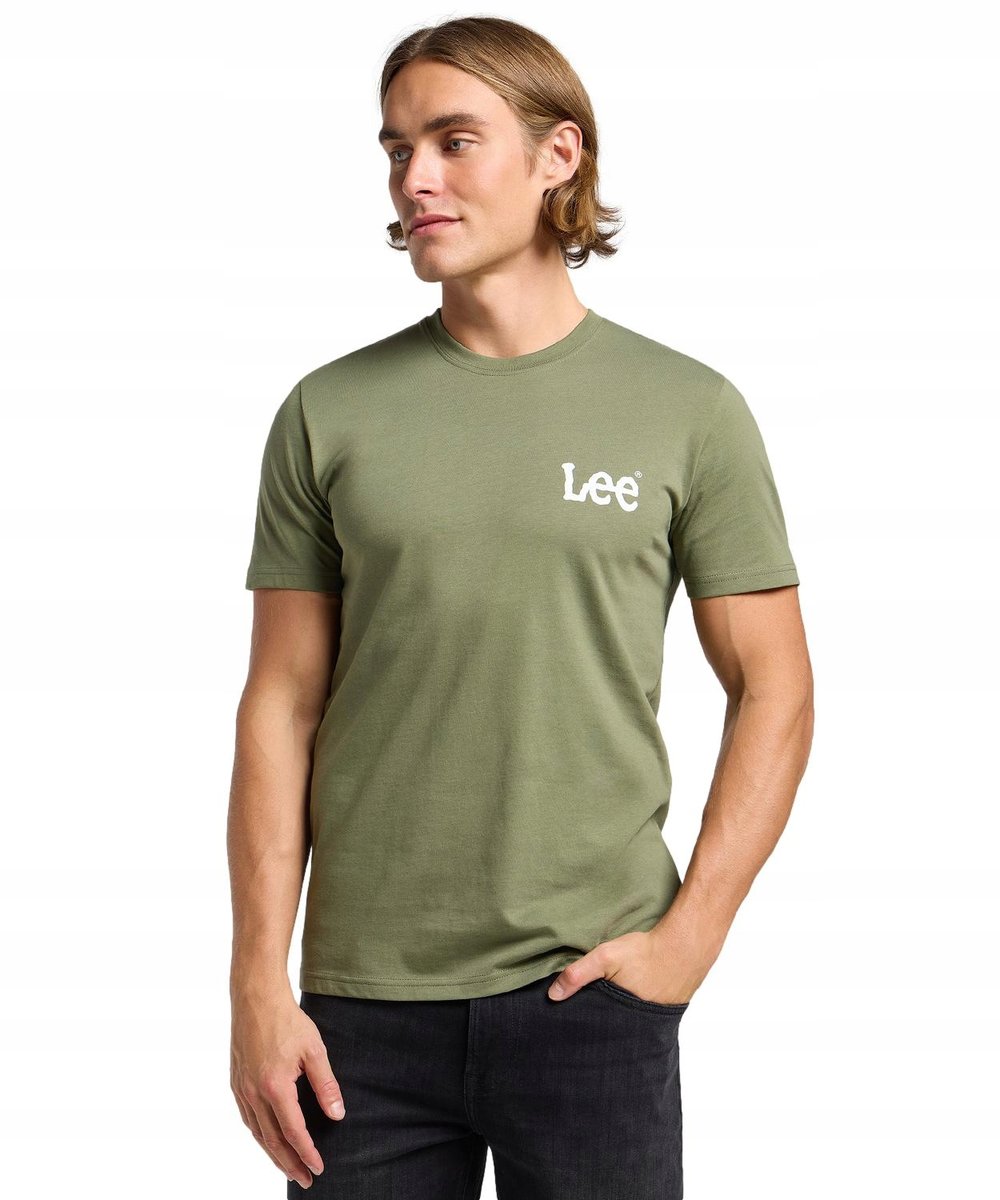 T-shirt Lee MEDIUM WOBBLY TEE 112364537 Olive Grove L - LEE | Moda ...