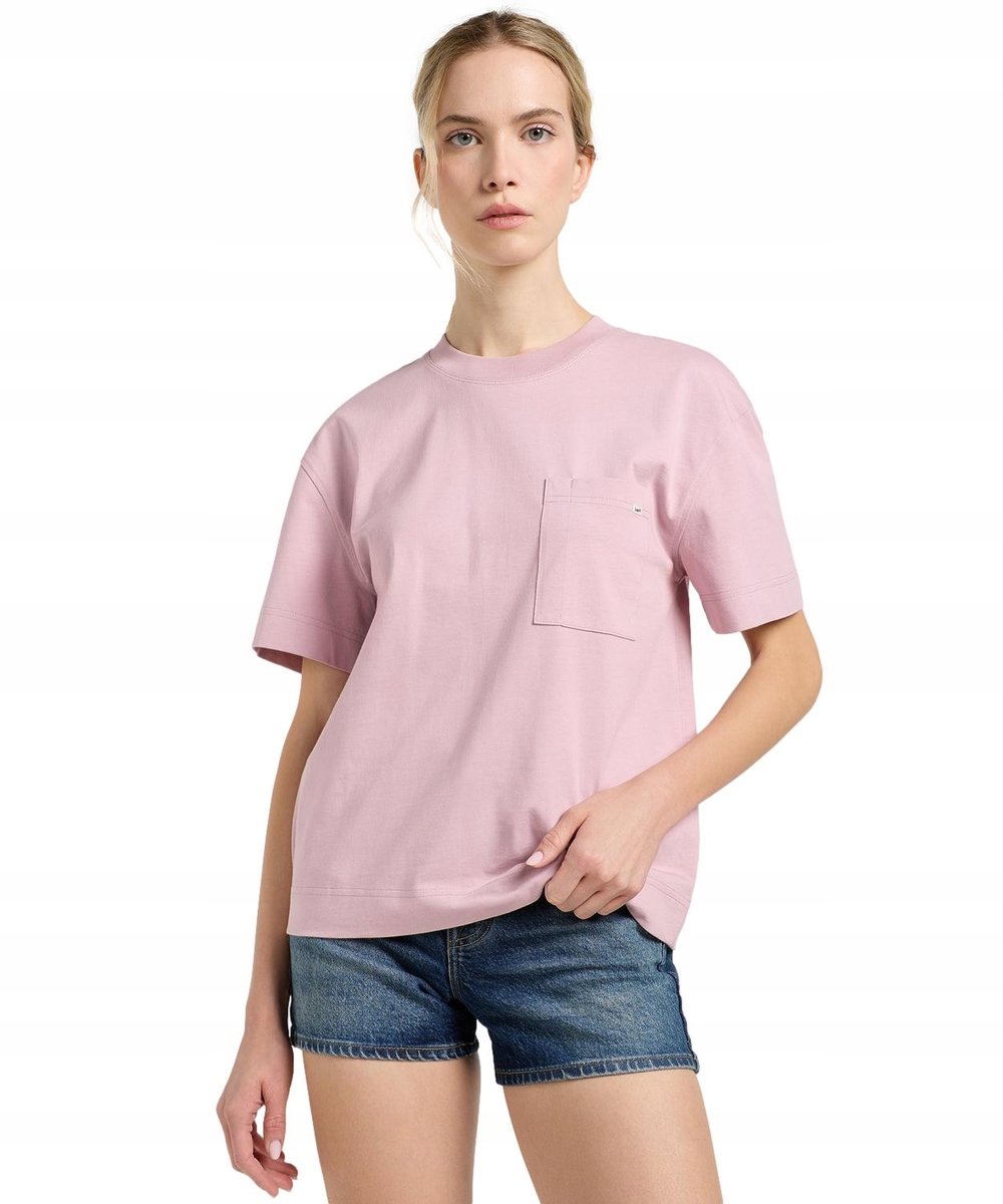 T-shirt Lee POCKET TEE 112363619 Soft Mauve M - LEE | Moda Sklep EMPIK.COM