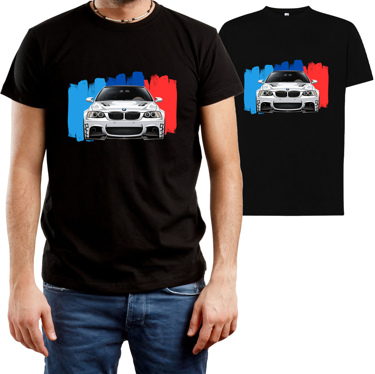 T-Shirt Męski Bmw Dla Fana E92 M3 Z Nadrukiem Koszulka Czarna R-Xs A290 ...