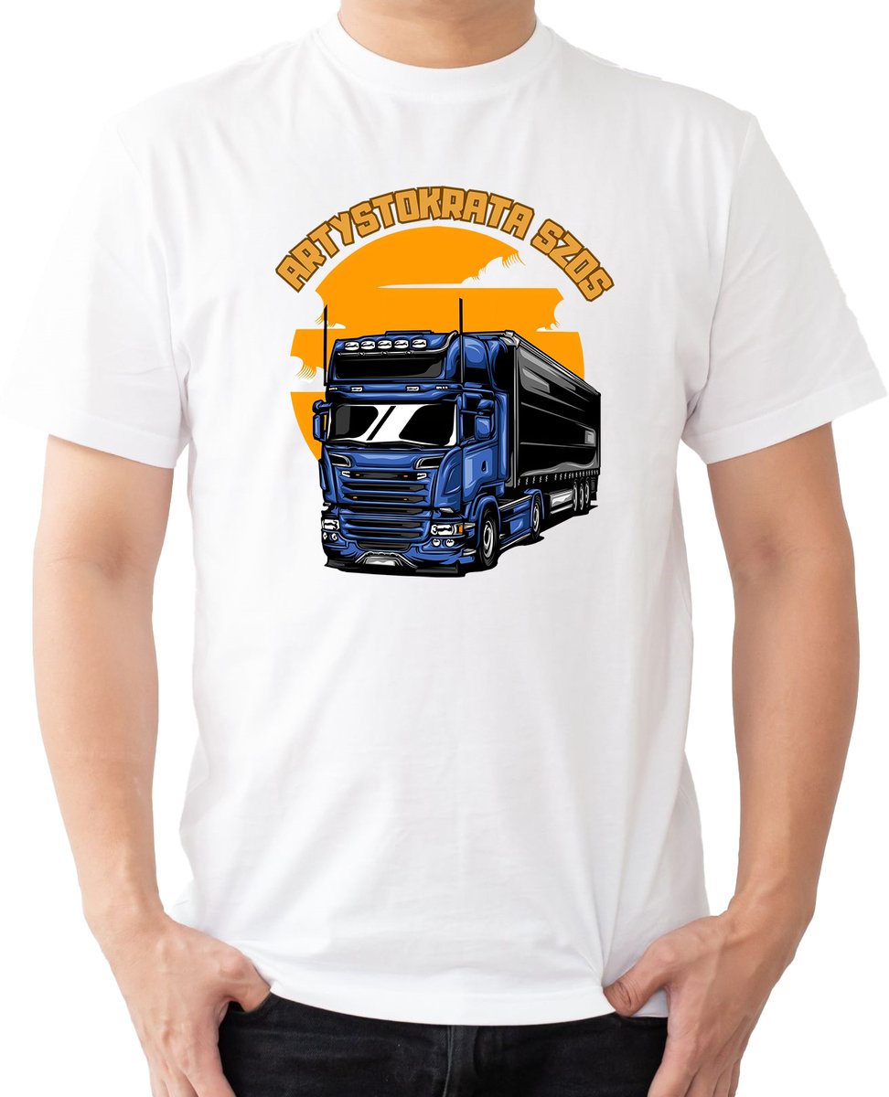 T-Shirt Męski Dla Kierowcy Ciężarówki Tira Scania Koszulka Biała R-M A232 - DonWitold | Moda ...