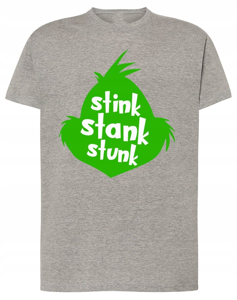 T-Shirt męski Grinch Świąt Nie Będzie Stink Stank Stunk Prezent L ...