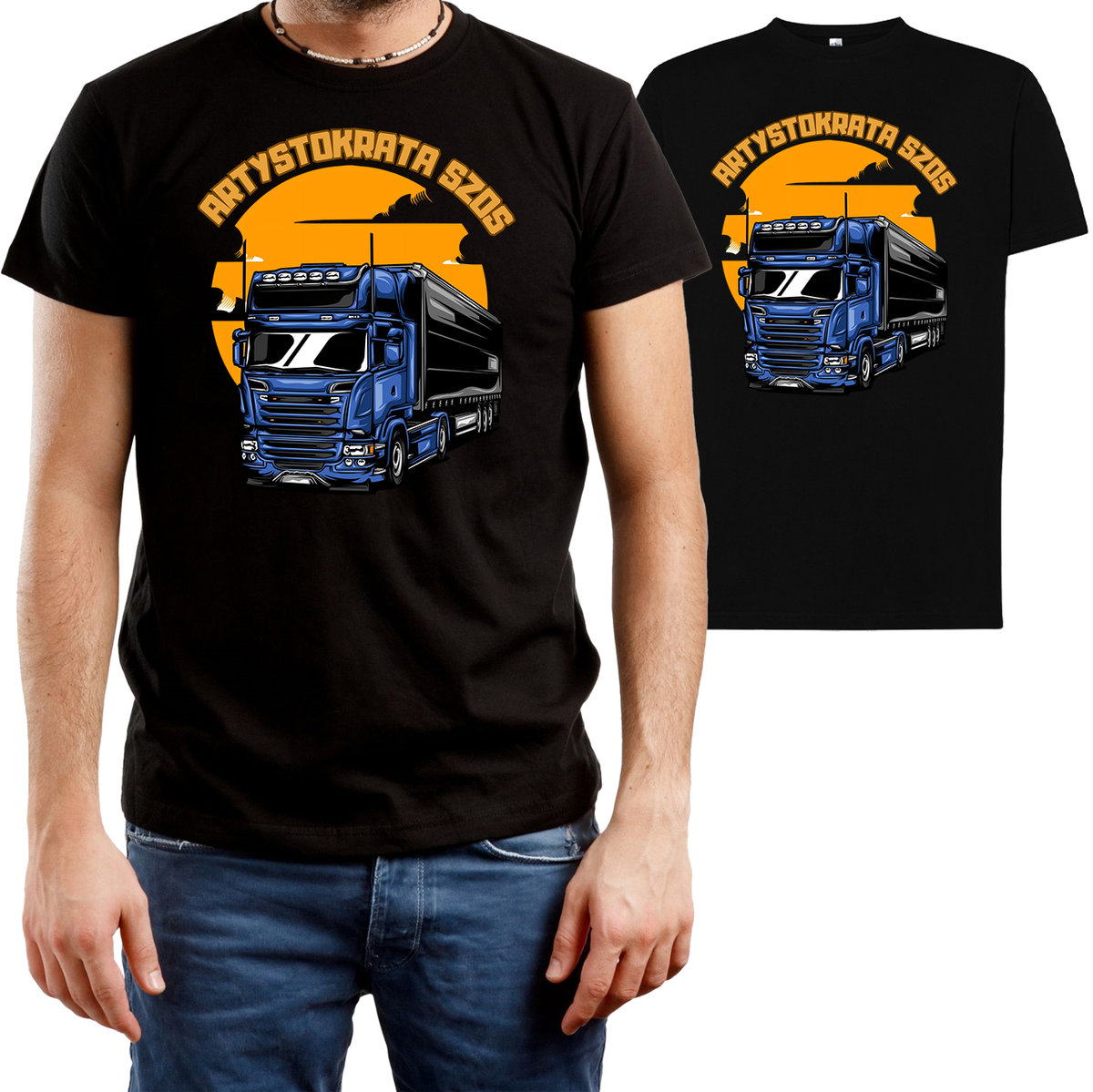 T-Shirt Męski Scania Kierowca Tir Dla Kierowcy Koszulka Czarna R-M A232 - DonWitold | Moda Sklep ...