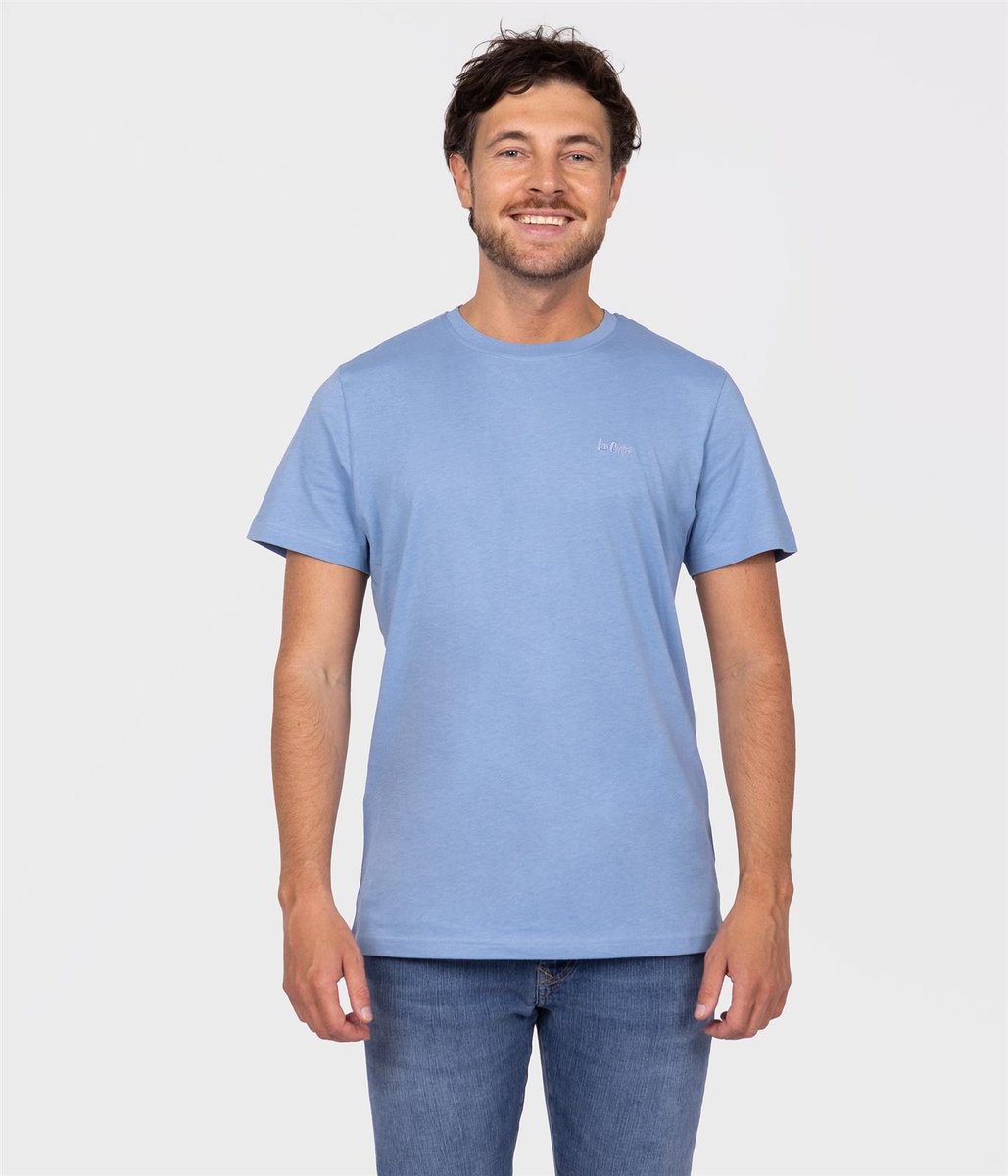 T-shirt z małym haftowanym logo OBUTCH 0875 ALLURE-M - Lee Cooper ...