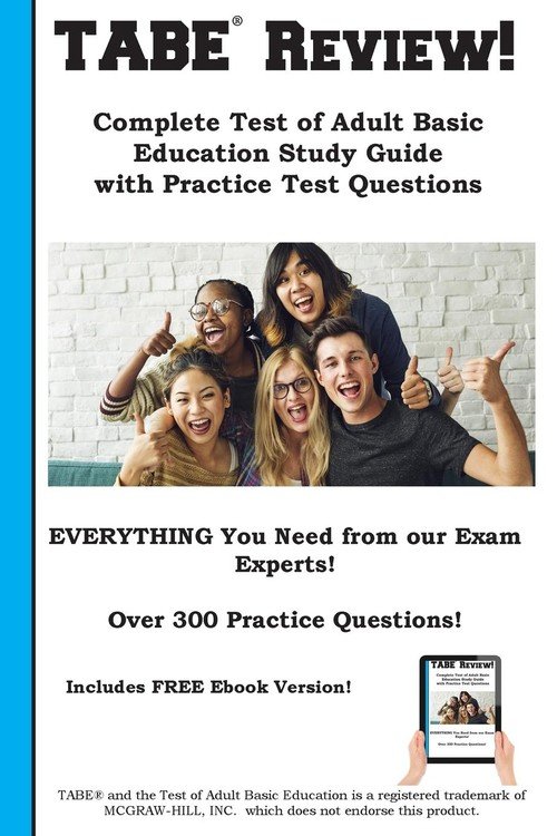 TABE Review! Complete Test of Adult Basic Education Study Guide with ...