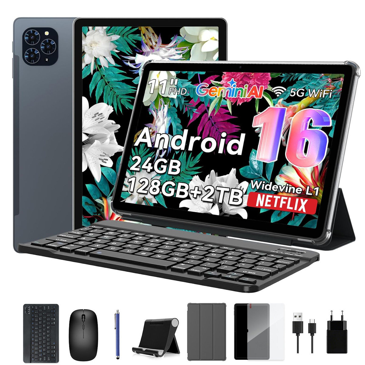 Tablet KINGRID T90 Ustawić 8GB/128GB 11" 8000mAh Unisco T615 Android15 ...