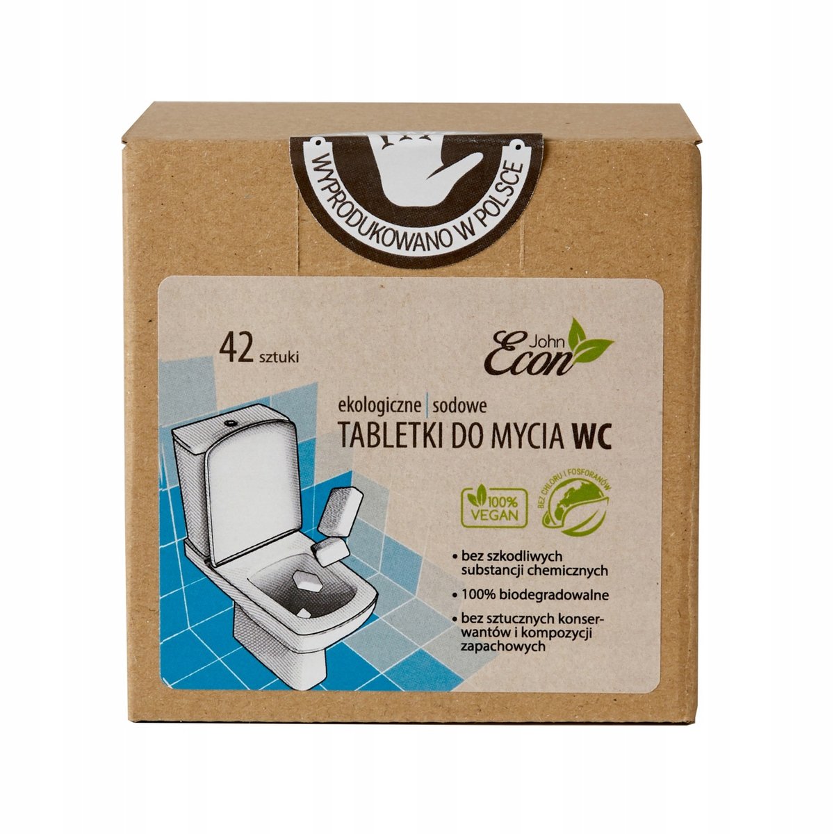 Tabletki Do Czyszczenia Toalety Ekologiczne Czyszczące Wc John Econ 42 ...