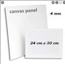 Tablica bawełniana 24 cm x 30 cm, impregnowana biała, MDF 4 mm, Happy ...