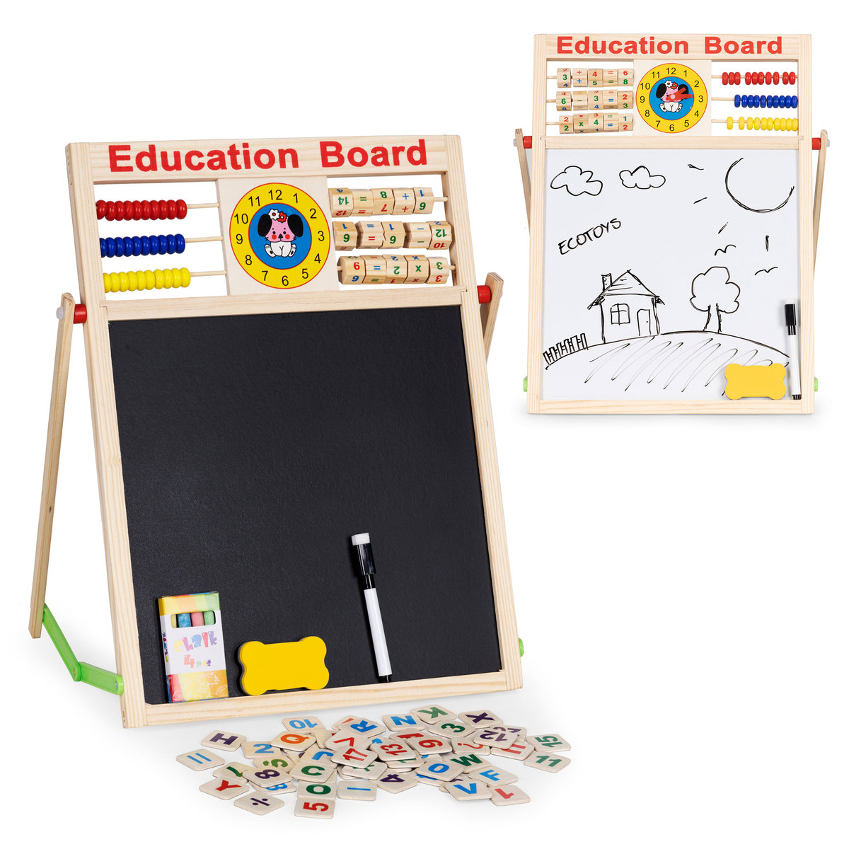 Tablica Edukacyjna 2W1 Magnetyczna Liczydło Kreda - Inny producent ...