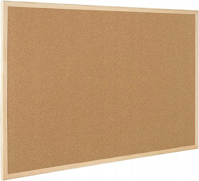 Tablica korkowa Raylu Paper 60x40 cm Drewniana Rama Praktyczne ...