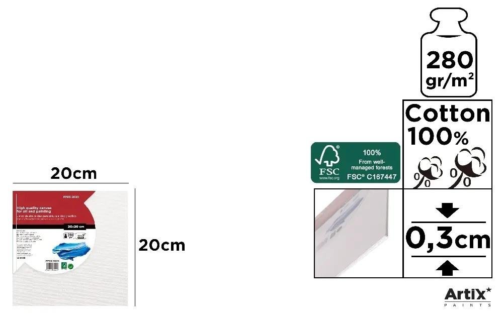 Tablica malarska 20x20x0,3cm 280G/m2 - Inna marka | Sklep EMPIK.COM