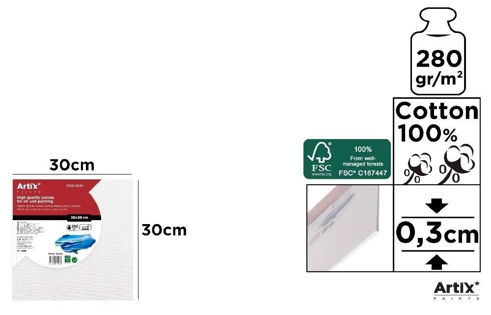 Tablica malarska 30x30x0,3cm 280G/m2 - Inna marka | Sklep EMPIK.COM
